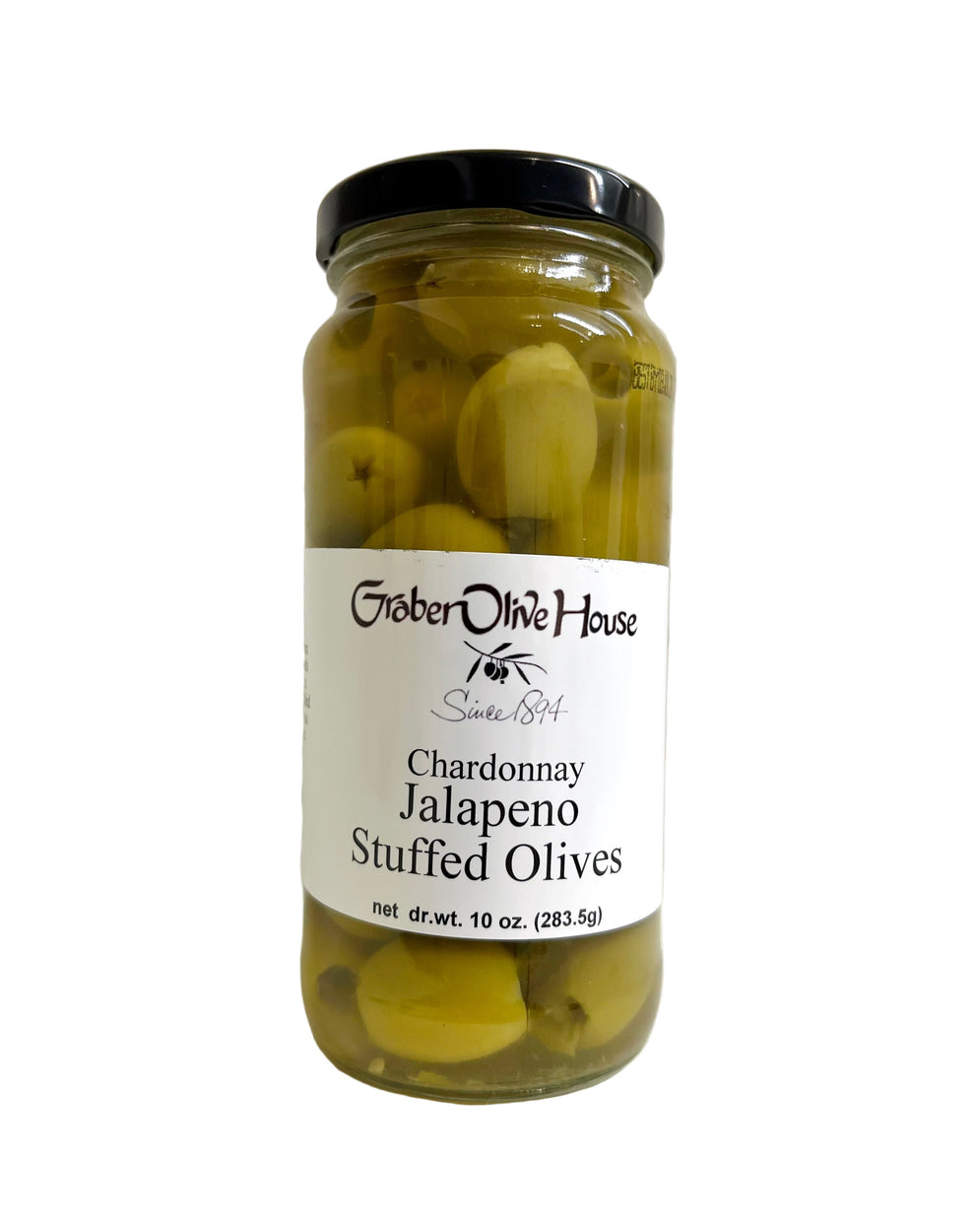 Chardonnay Jalapeño Stuffed Graber Olives – Graber Olive House